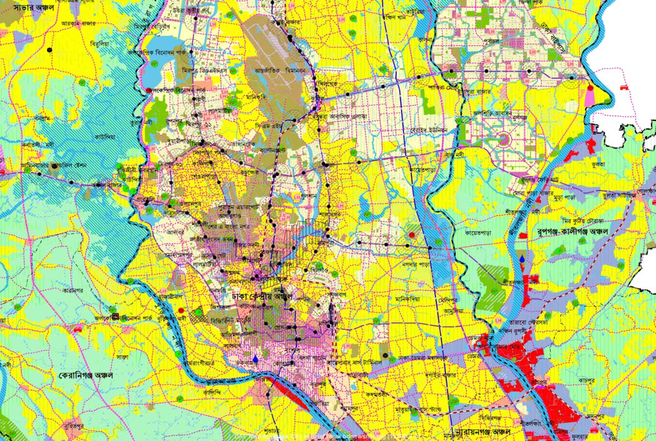 Dhaka District Map — bdnewsnet.com